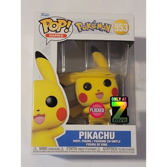 Funko | Other | Pokemon Pikachu 553 Waving Flocked Zavvi Exclusive ...